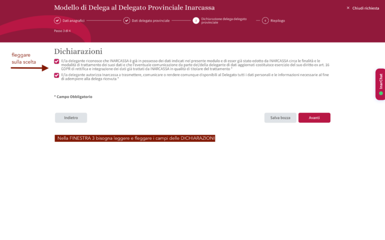 INARCASSA – Procedura per creare DELEGA al DELEGATO INARCASSA – Ordine ...