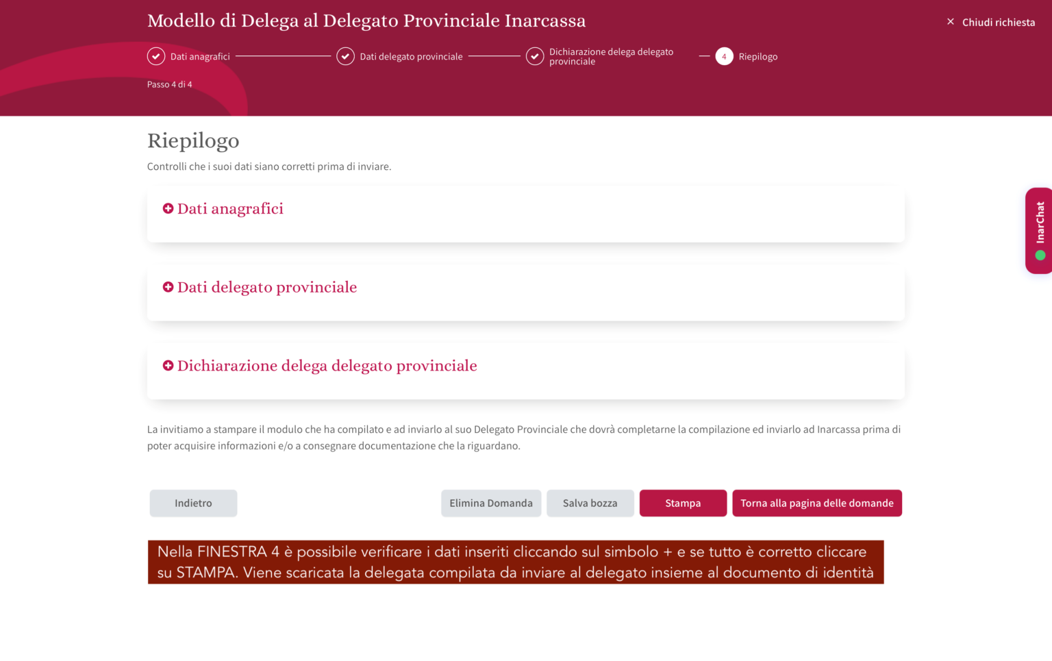 INARCASSA – Procedura per creare DELEGA al DELEGATO INARCASSA – Ordine ...